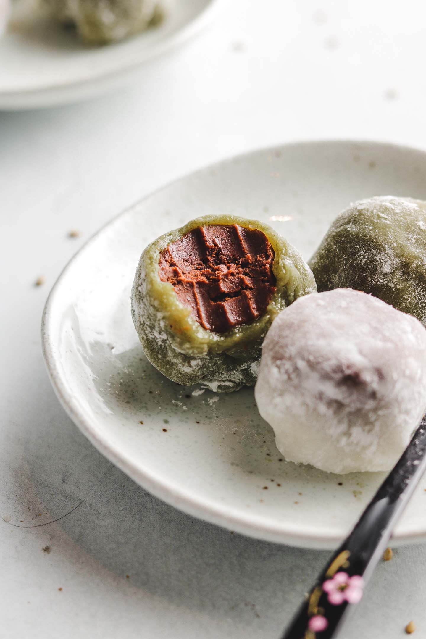 Tahini Chocolate Truffle Daifuku Mochi - Okonomi Kitchen