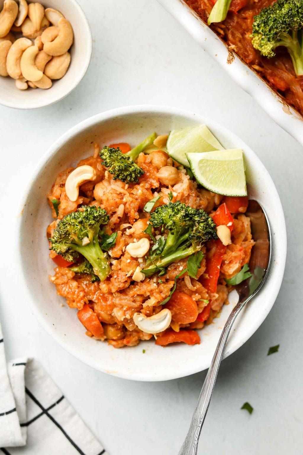 Thai Red Curry Rice Casserole (Dump and Bake) - Okonomi Kitchen