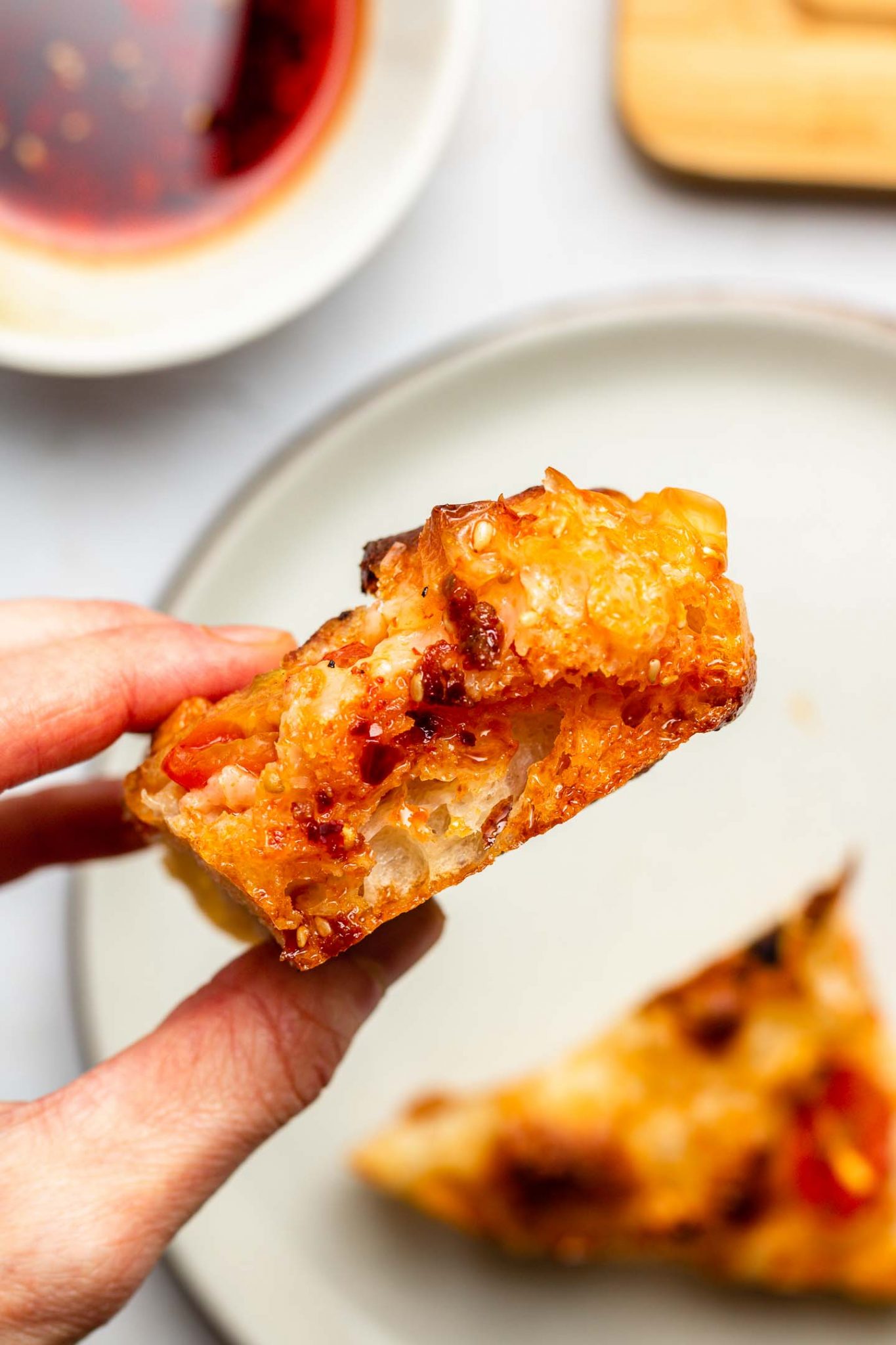 Miso Chili Oil Focaccia - Okonomi Kitchen