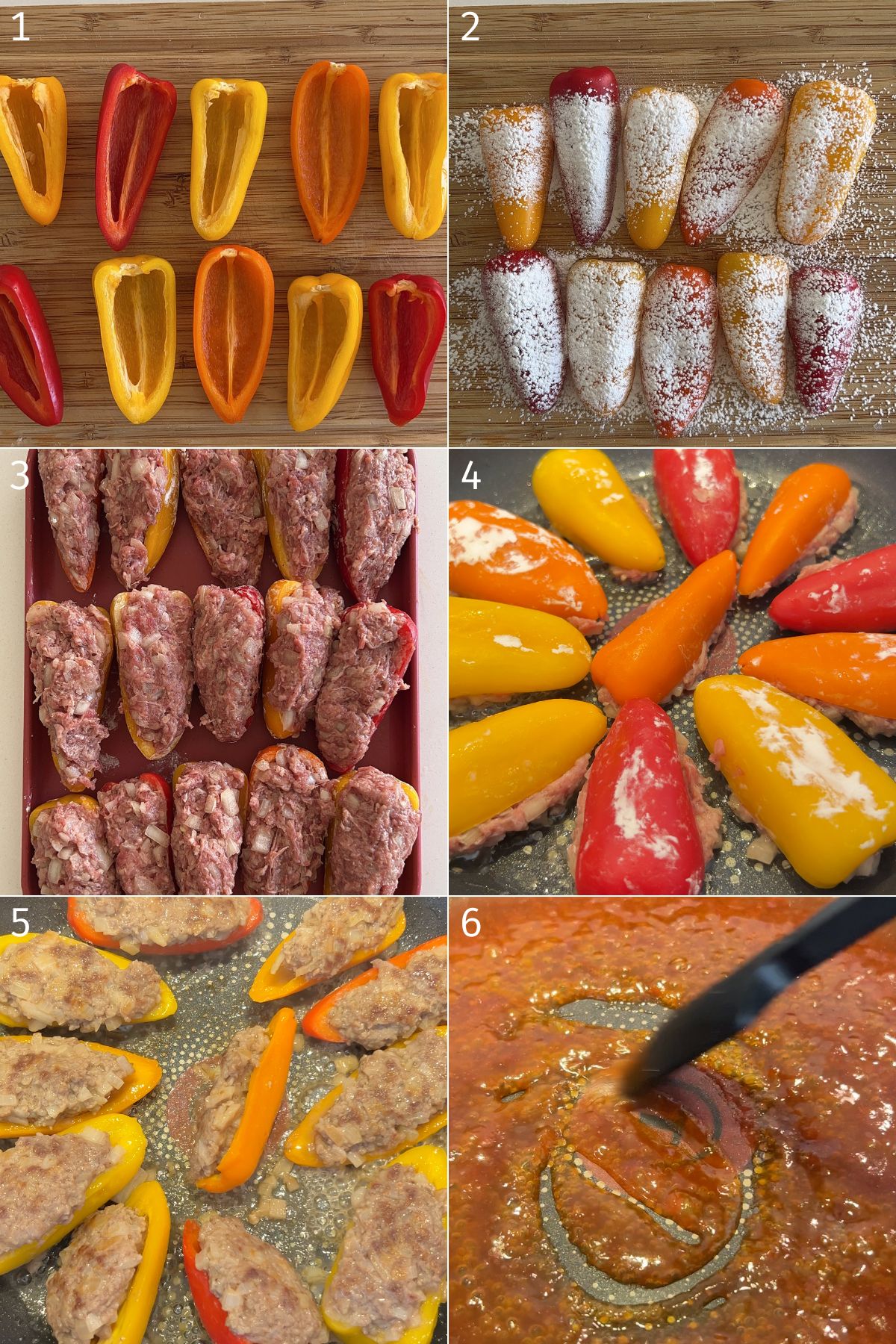 Meat Stuffed Peppers (ピーマンの肉詰め) - Okonomi Kitchen
