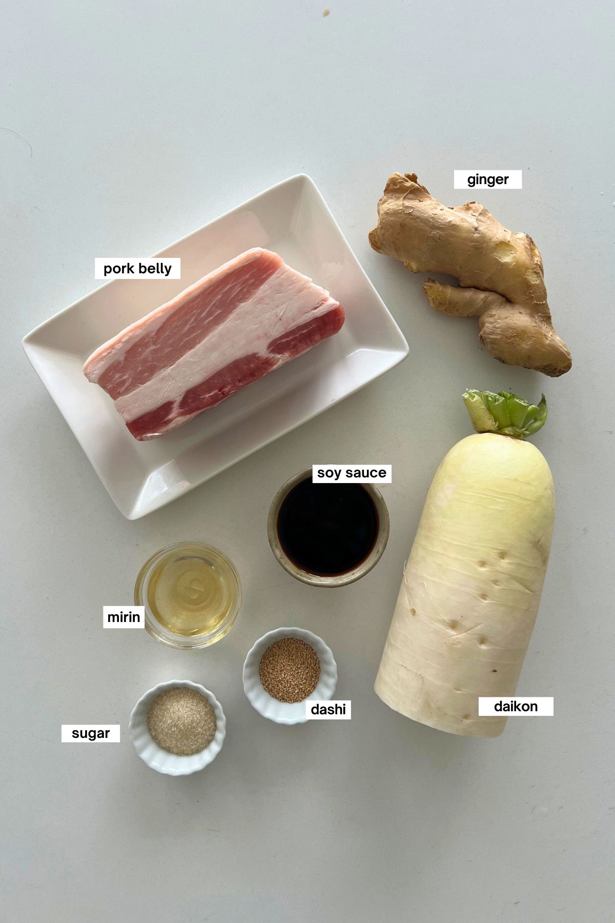 Easy Rice Cooker Butabara Daikon (Pork Belly and Daikon) - Okonomi Kitchen