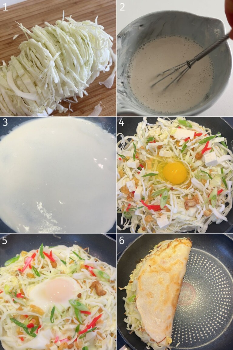Kyabetsu Yaki (Japanese Cabbage Pancake) キャベツ焼き - Okonomi Kitchen