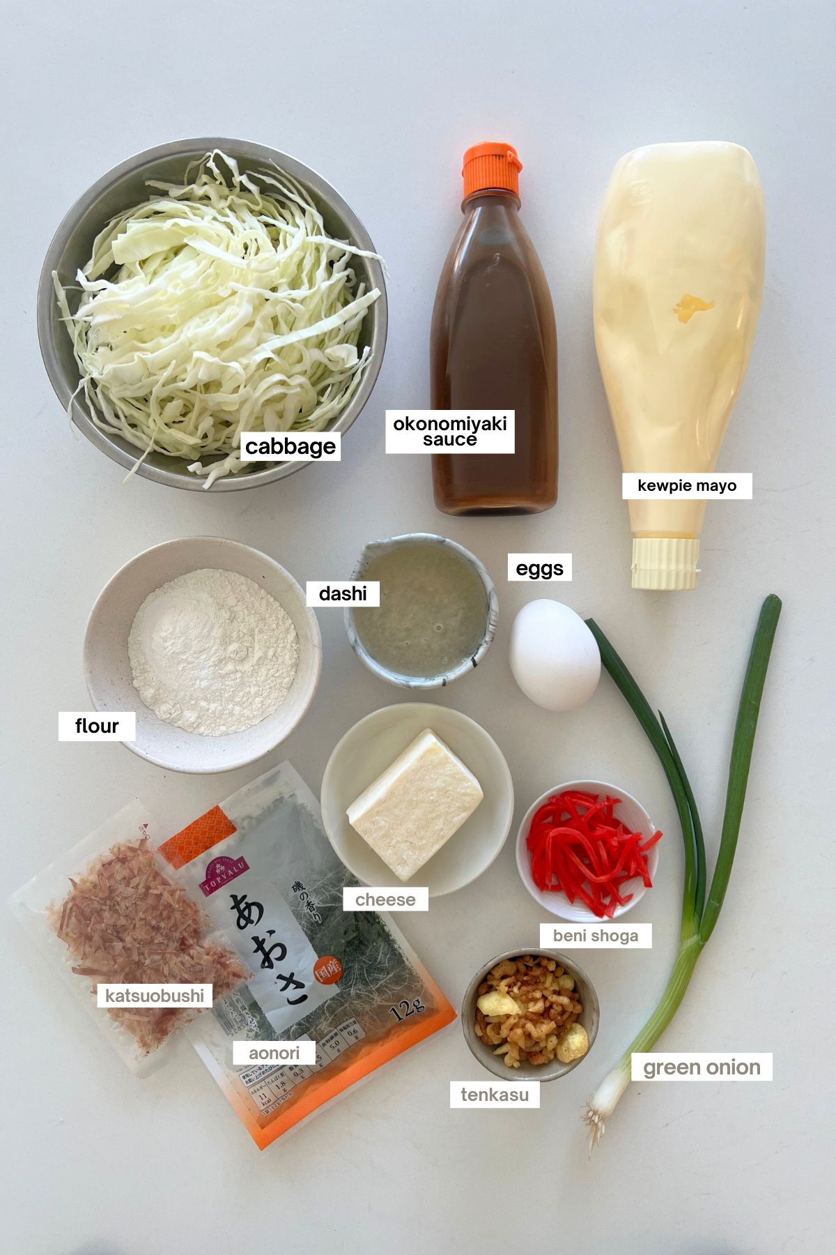 Kyabetsu Yaki (Japanese Cabbage Pancake) キャベツ焼き - Okonomi Kitchen