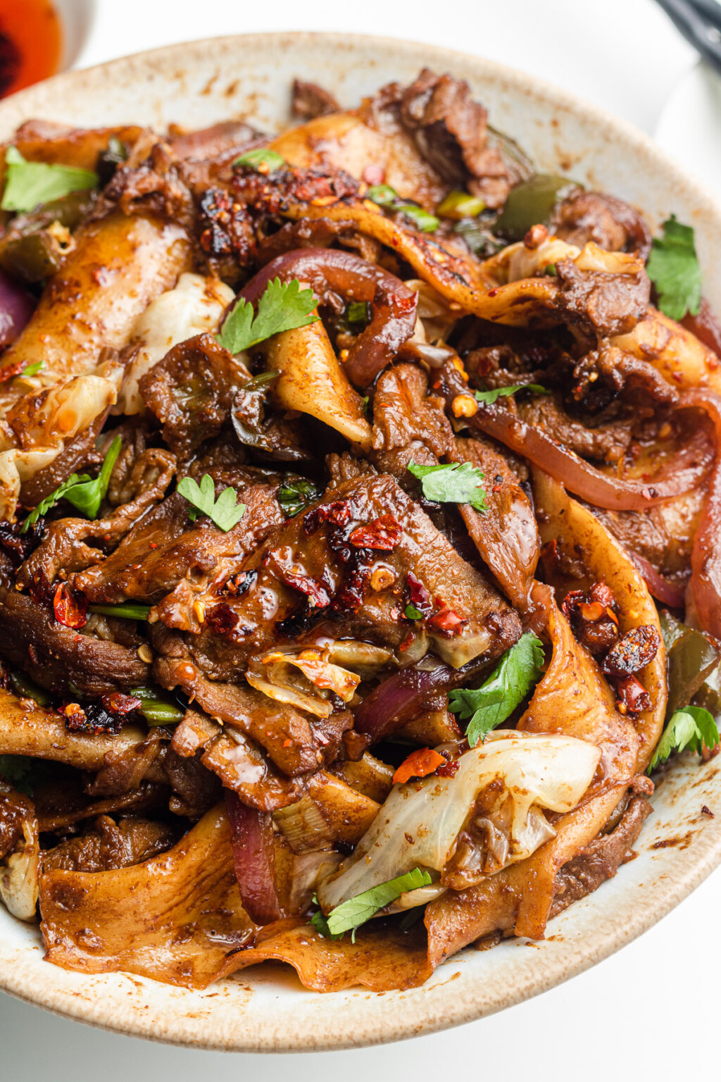 Spicy Cumin Lamb Noodles - Okonomi Kitchen