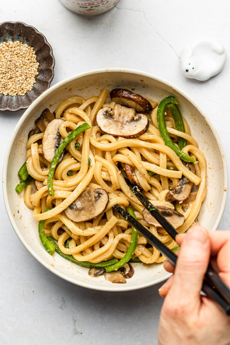 Shoyu Butter Udon (5 Minutes) - Okonomi Kitchen