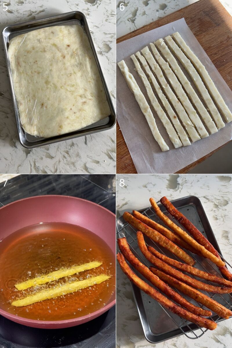 Crispy Japanese Long Fries ロングポテト - Okonomi Kitchen