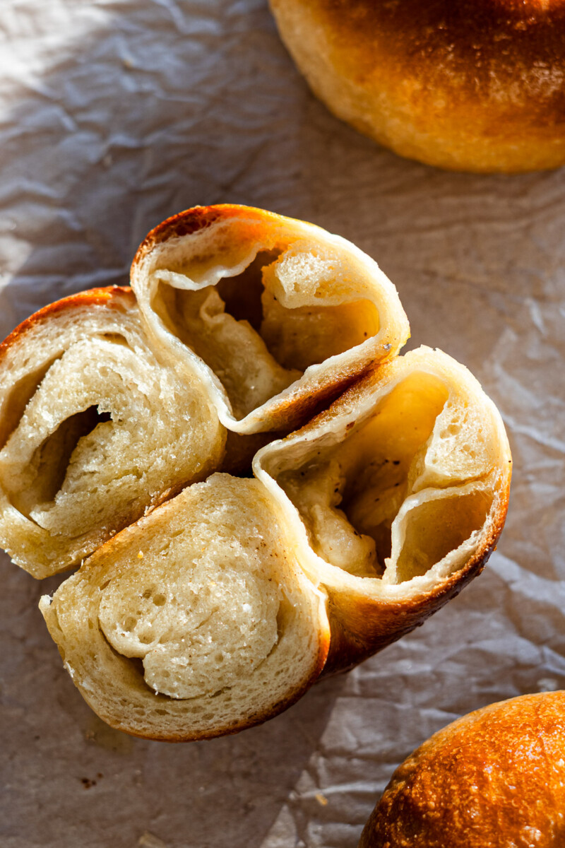 Shio Pan Bagels (Butter Bagels) 塩パンベーグル - Okonomi Kitchen