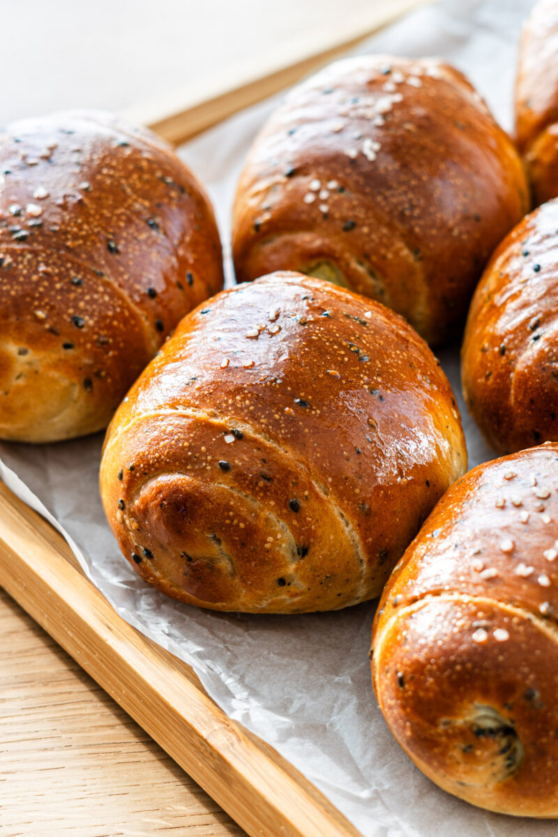 Sweet Potato Cheese Salt Bread - Okonomi Kitchen