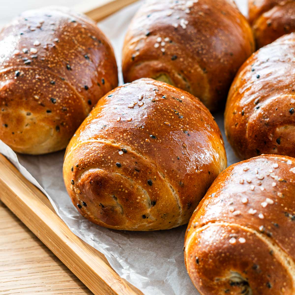 Sweet Potato Cheese Salt Bread - Okonomi Kitchen