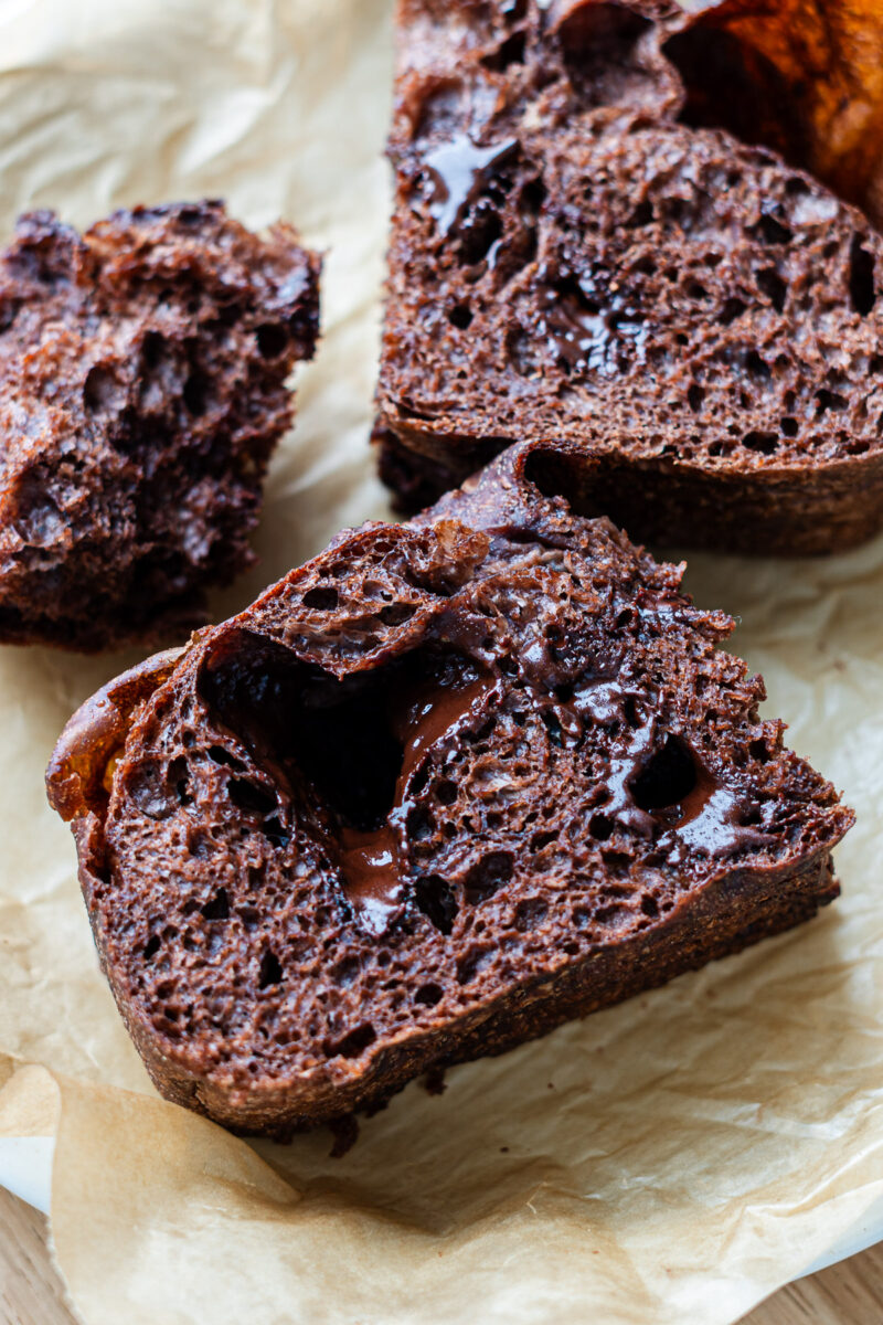 Chocolate Focaccia (No Knead) - Okonomi Kitchen