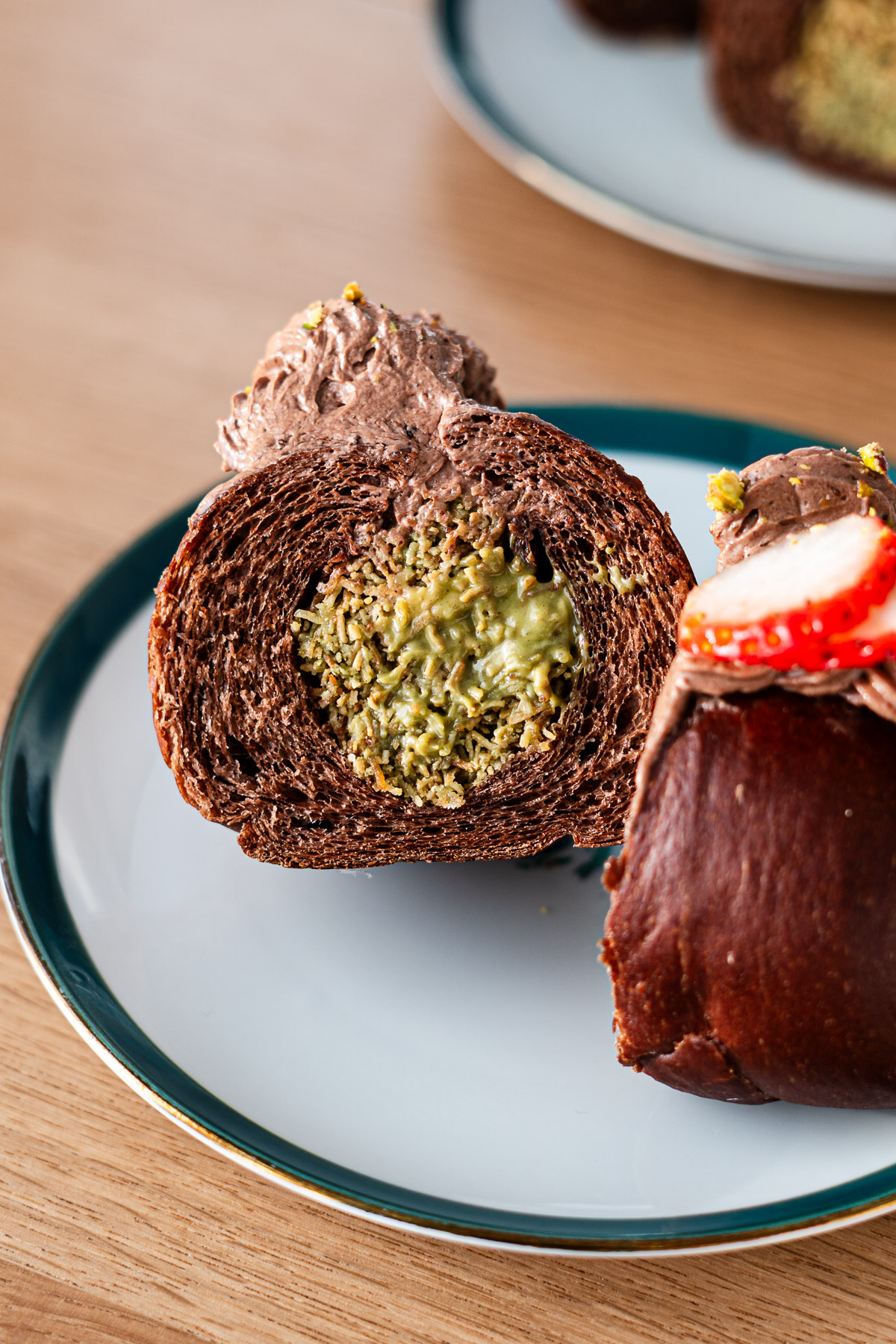 Dubai Chocolate Salt Bread - Okonomi Kitchen
