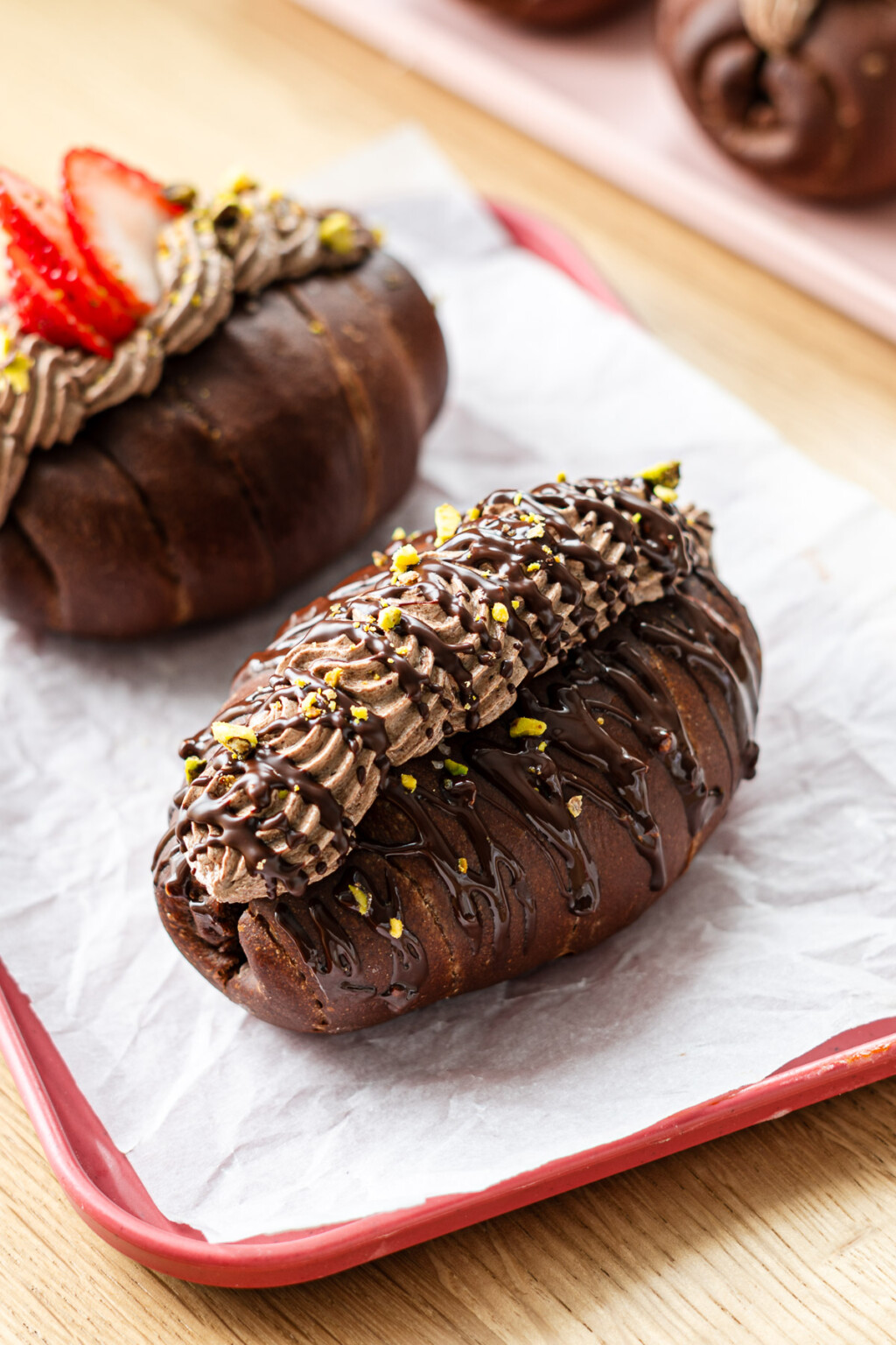 Dubai Chocolate Salt Bread - Okonomi Kitchen